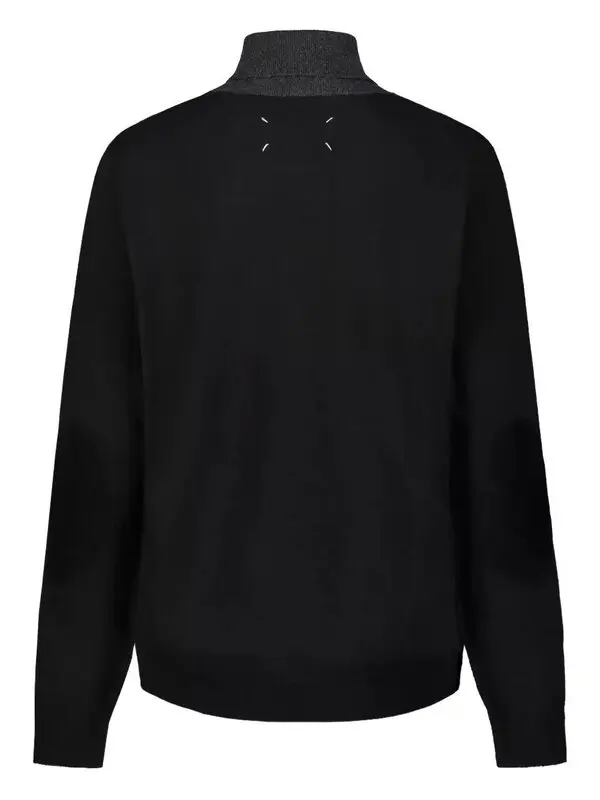 MAISON MARGIELA Colour Block Roll-neck Sweater