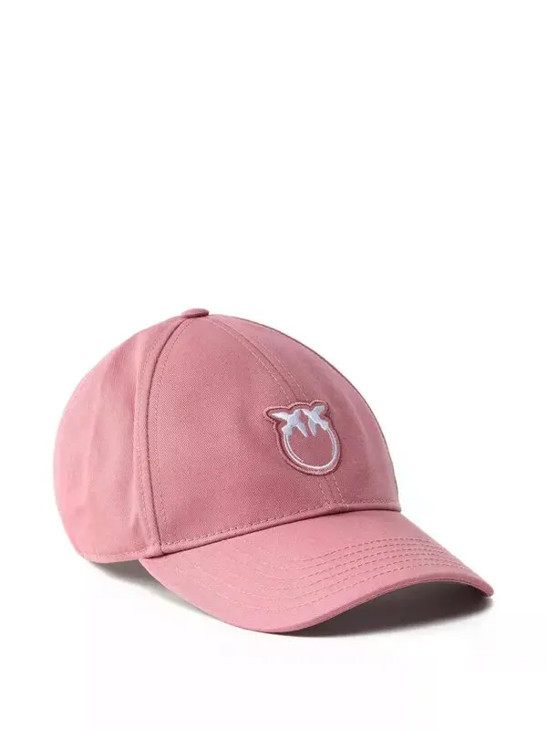 Pinko Love Birds-embroidered Baseball Cap - Pink