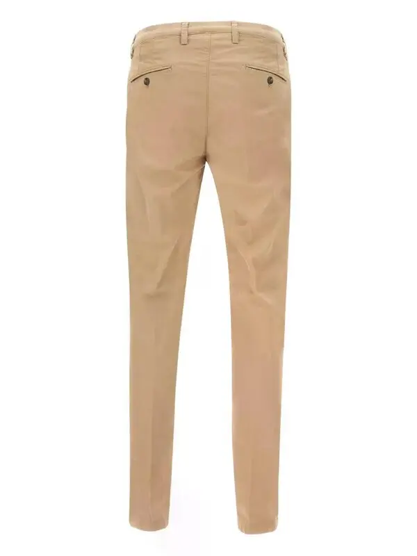 BRIGLIA 1949 Trousers With Welt Pockets And Belt Loops - Neutrals