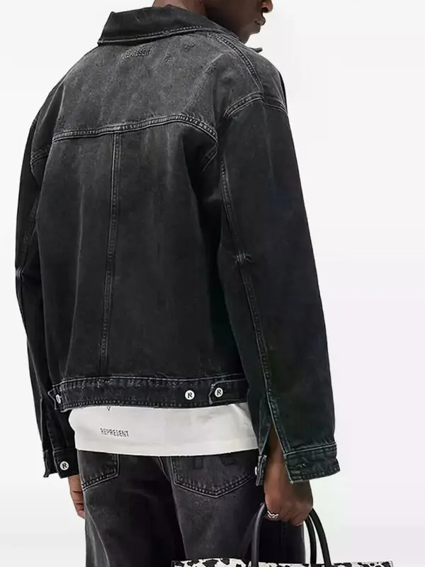 REPRESENT Distressed-effect Denim Jacket - Black