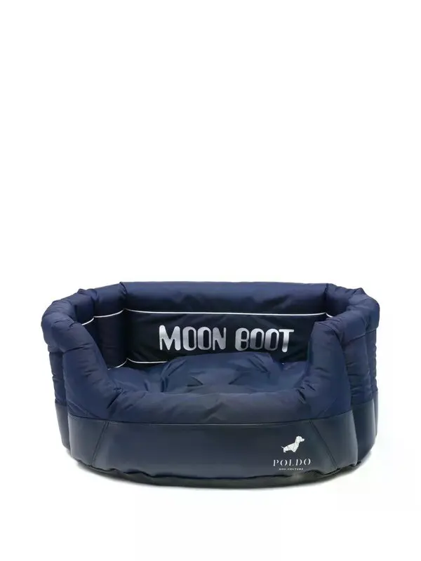 Moon Boot X Poldo Dog Couture Logo-print Dog Bed - Blue