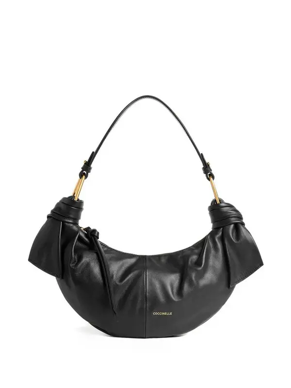 COCCINELLE Furoshiki Small Shoulder Bag - Black
