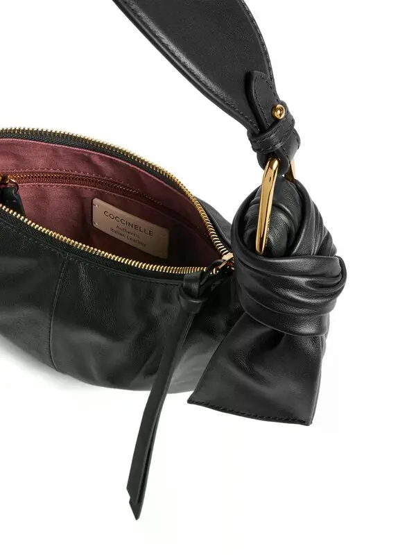 COCCINELLE Furoshiki Small Shoulder Bag - Black