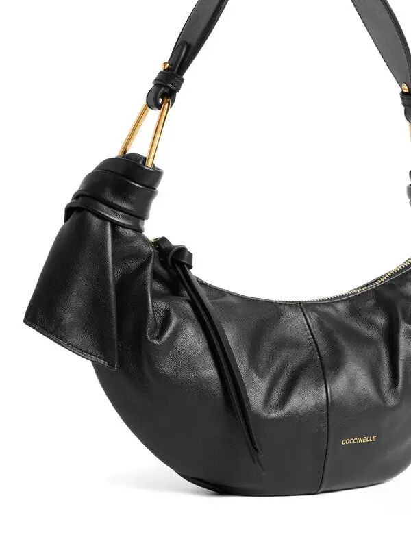 COCCINELLE Furoshiki Small Shoulder Bag - Black