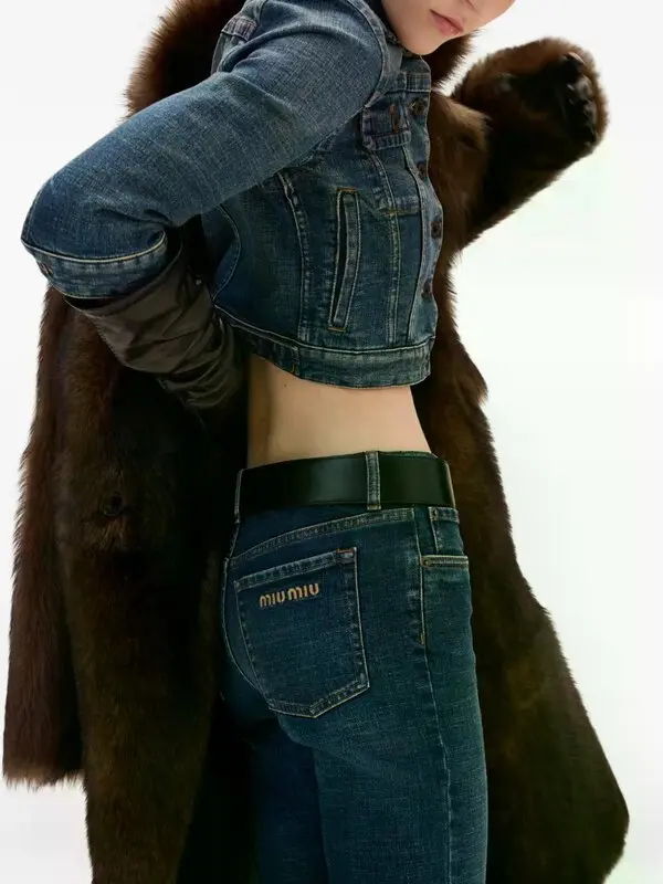 Miu Miu Logo Jeans
