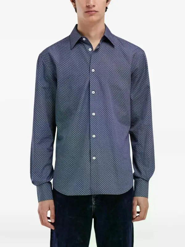 FERRAGAMO Monogram Poplin Shirt