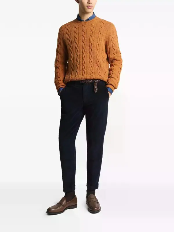 FAY Cable-knit Sweater - Orange