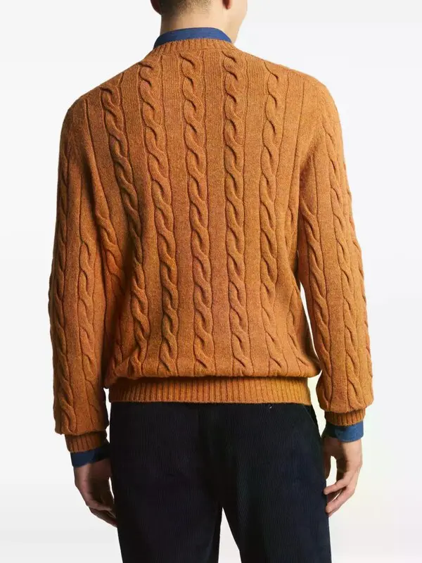 FAY Cable-knit Sweater - Orange