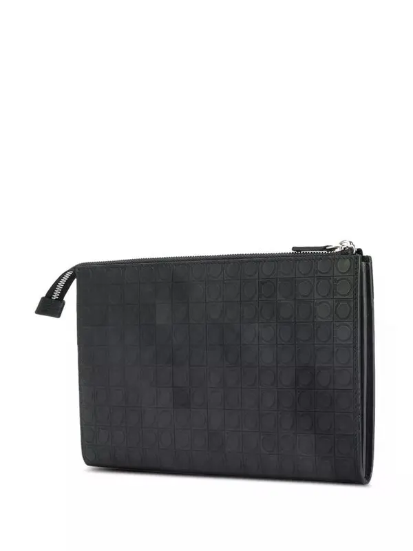 FERRAGAMO Gancini Embossed Clutch