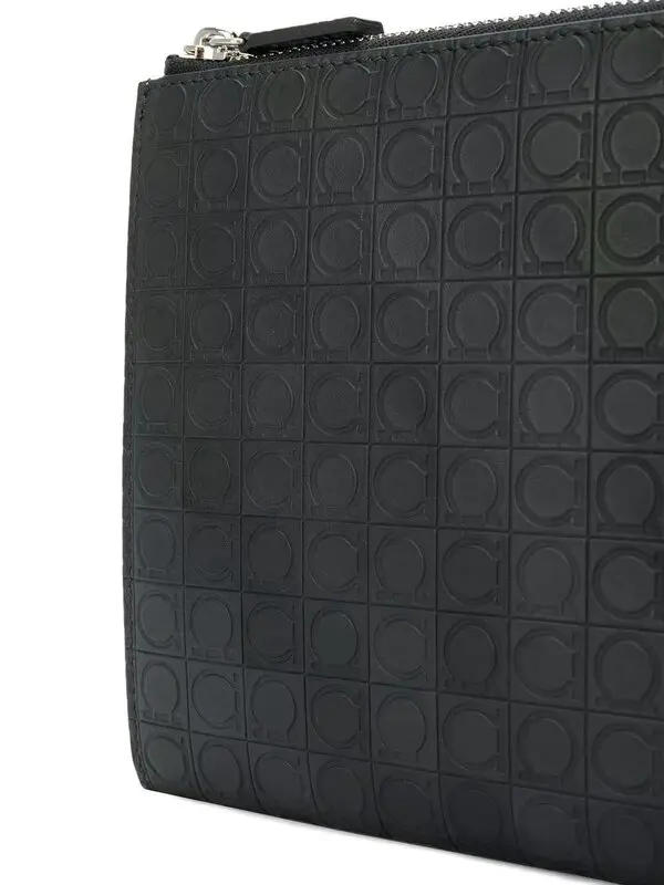 FERRAGAMO Gancini Embossed Clutch