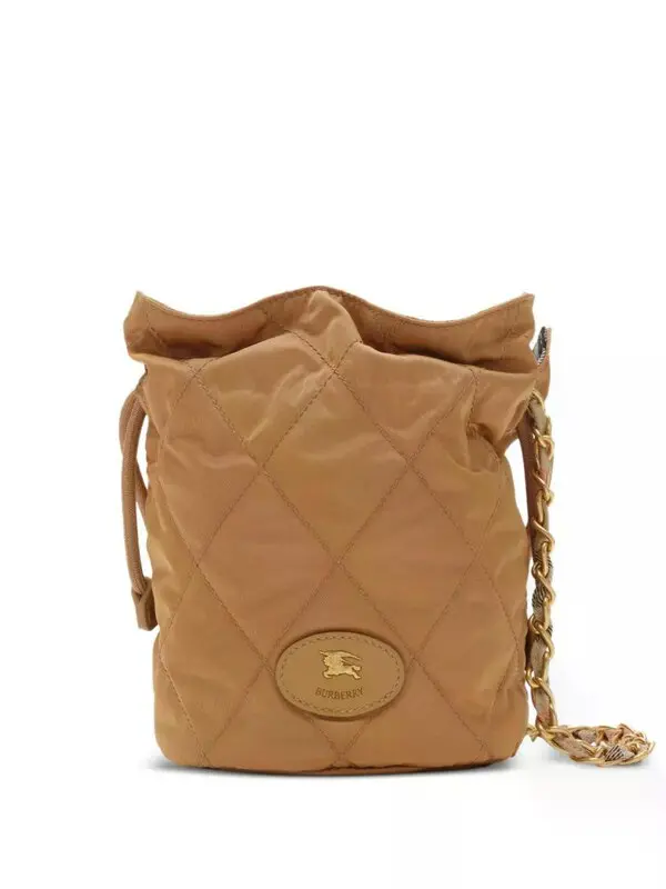 Burberry Horseshoe Mini Bucket Bag - Brown