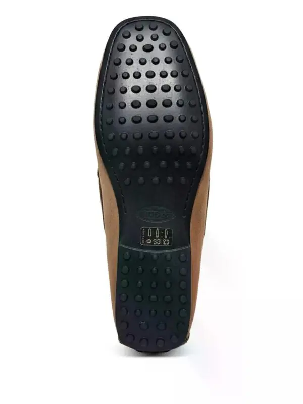 TOD'S Penny Leather Loafers - Brown