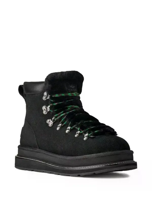 Sacai X Ugg Fur-trim Sneakers