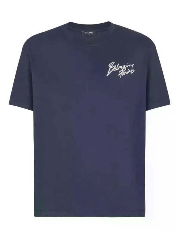 Balmain Printed Cotton T-shirt