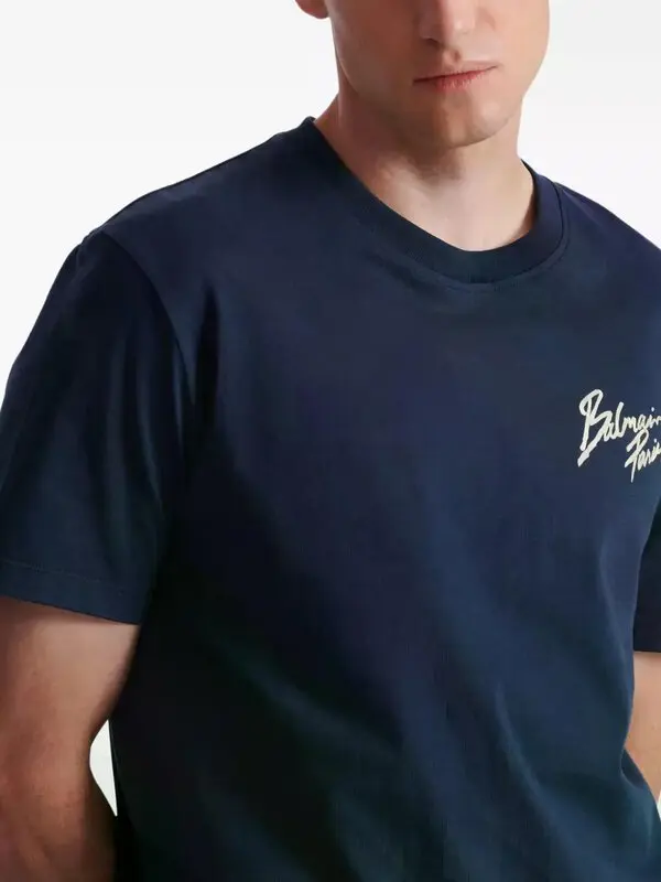 Balmain Printed Cotton T-shirt