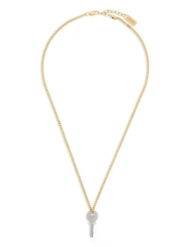 Vetements Key Pendant Necklace - Gold
