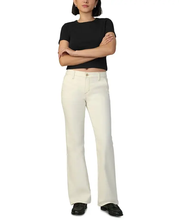 Joe's Jeans The Provocateur Petite Bootcut Trousers - Milk