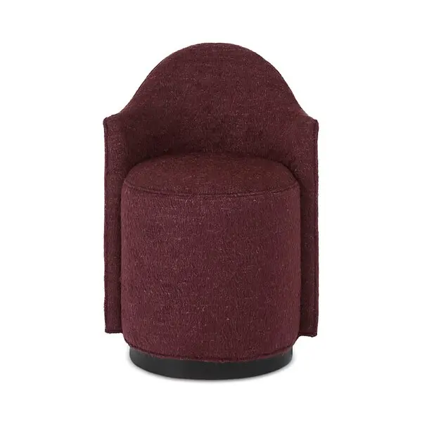 MASSOUD Cleo Swivel Chair - Cuddles - Maroon