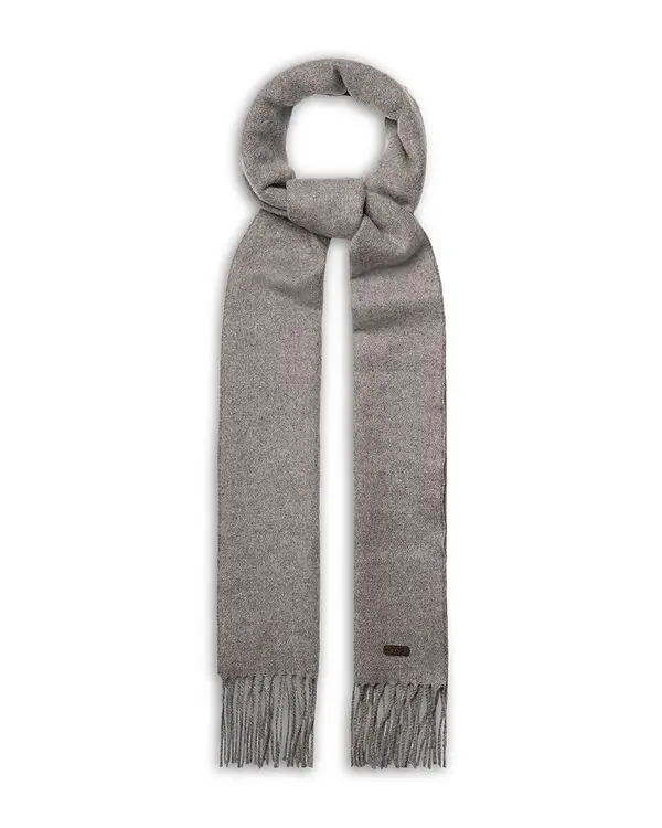 Eton Two Face Cashmere Scarf - Medium Brown