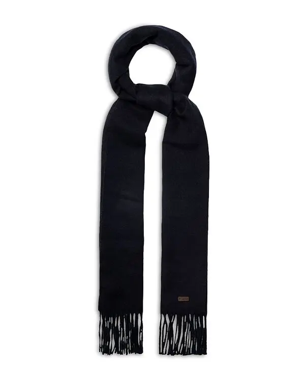 Eton Two Face Cashmere Scarf - Navy