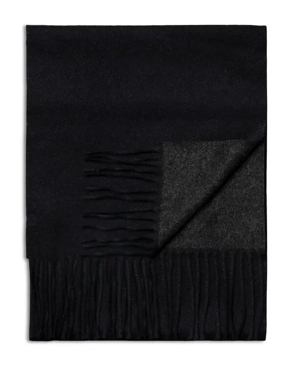 Eton Two Face Cashmere Scarf - Navy