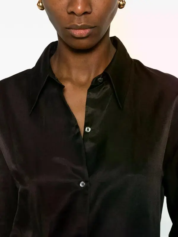 Citizens Of Humanity Camilia Buttoned-cuff Shirt - Brown