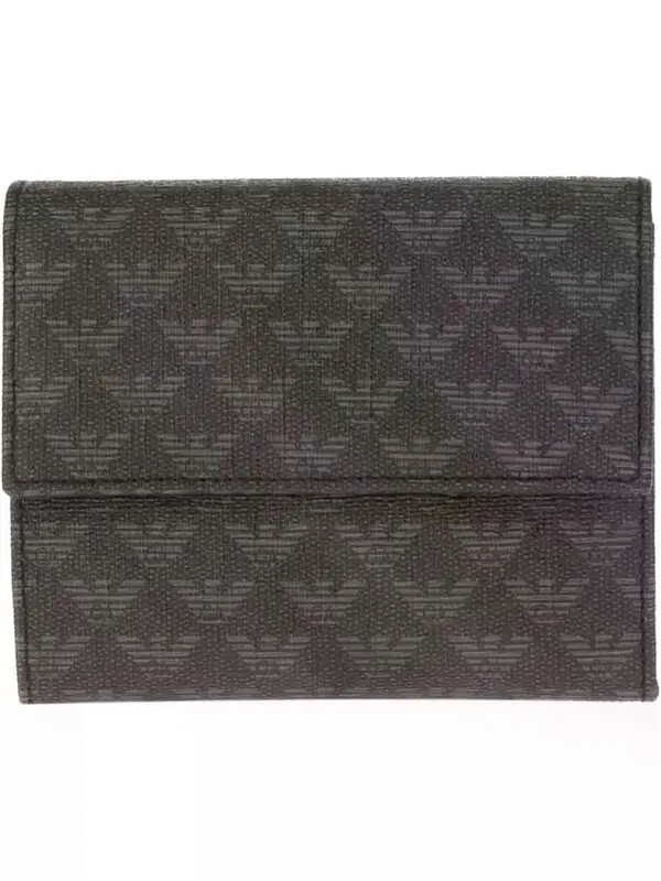 Emporio Armani Fold Over Wallet - Grey