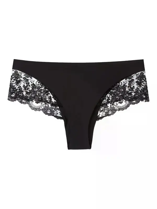 La Perla Stolen Roses Brief - Black
