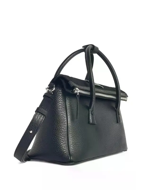 MAISON MARGIELA 5ac East West Grain-leather Tote Bag - Black