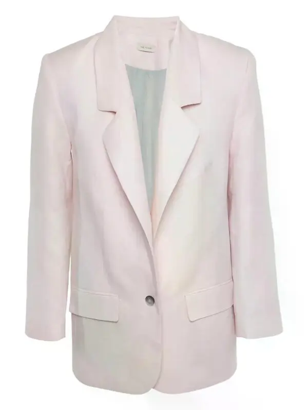 THE MANNEI Single-breasted Linen Blazer