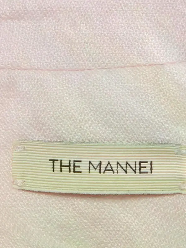 THE MANNEI Single-breasted Linen Blazer