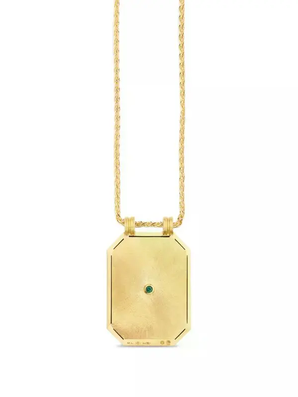 MARIE LICHTENBERG Luck Emerald Scapular Necklace