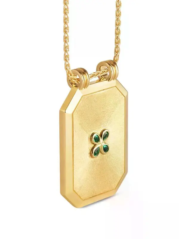 MARIE LICHTENBERG Luck Emerald Scapular Necklace