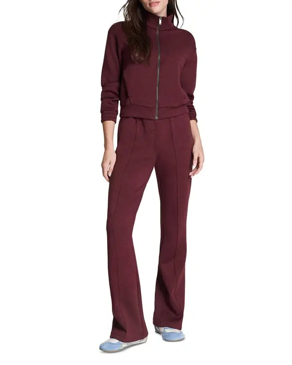 Spanx Airessentials Brushed Zip-up Jacket - Cassis Heather