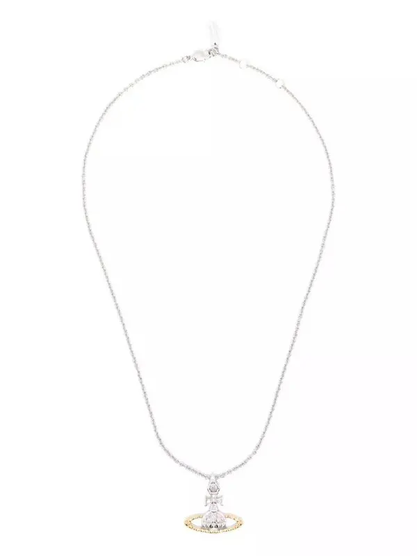 VIVIENNE WESTWOOD Mayfair Crystal-pendant Necklace - Silver