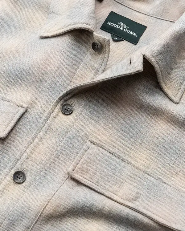 Rodd & Gunn Grey Town Button Front Overshirt - Ash