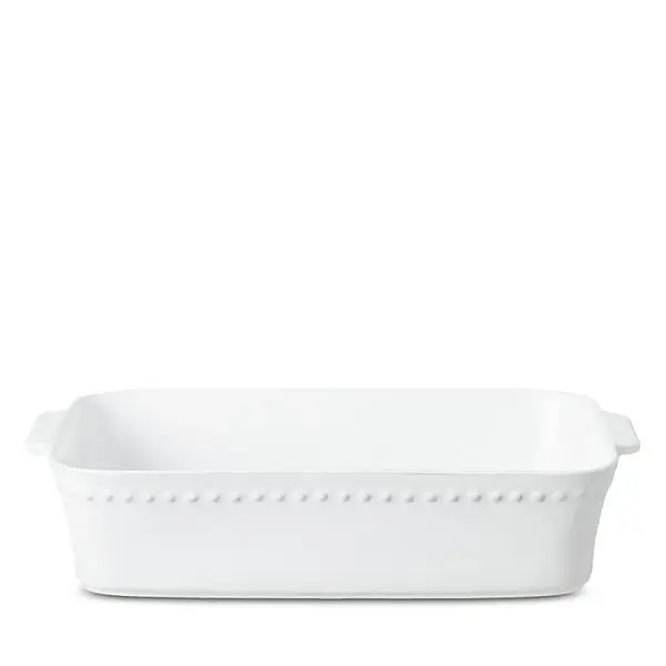 COSTA NOVA Pearls 15 Rectangular Baker - White