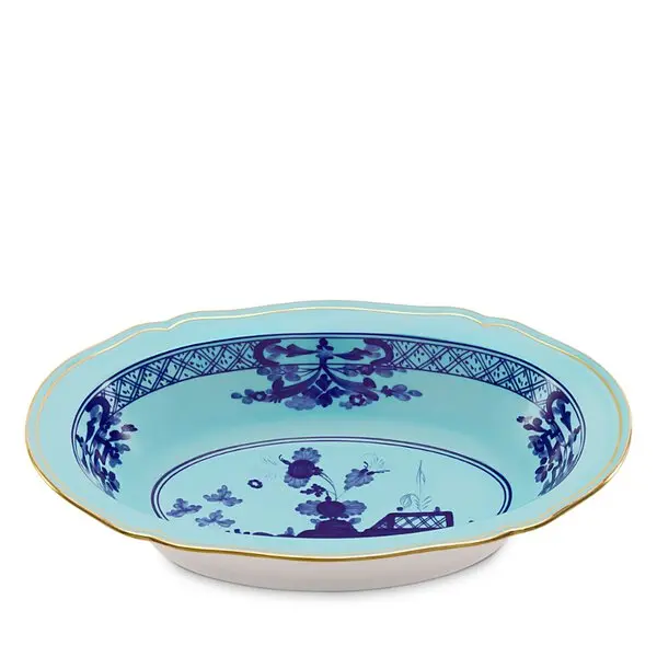 GINORI 1735 Oriente Italiano Oval Bowl - Iris