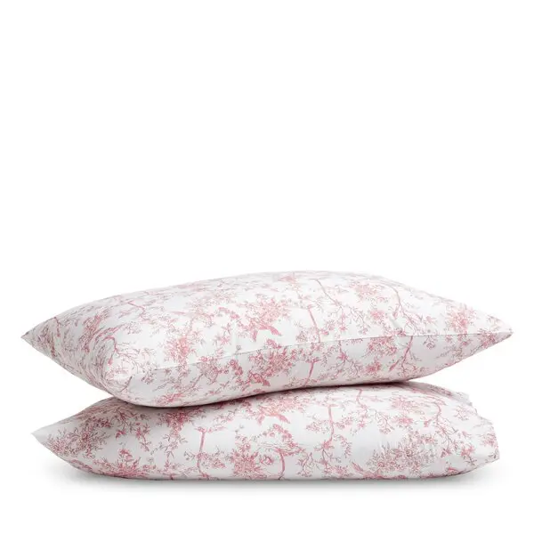 PETITE PLUME Timeless Toile Percale Sheet Set, Full - Pink