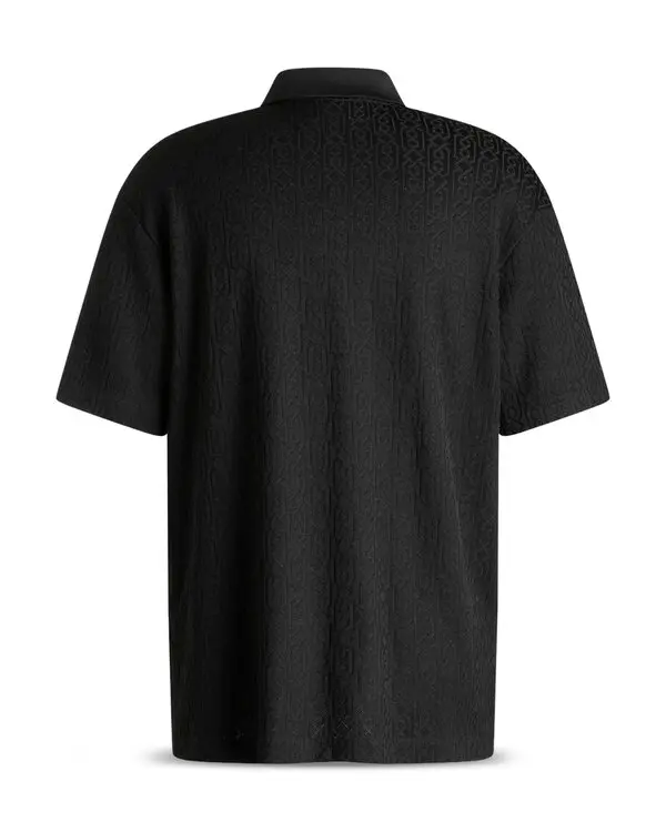 Hugo Dallovo Short Sleeve Textured Polo Shirt