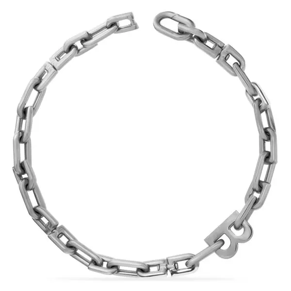 Balenciaga B Chain Thin Necklace