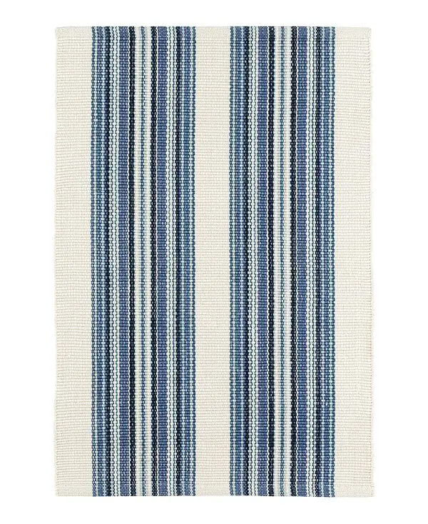 DASH & ALBERT Dash Albert Annie Selke Road Runner Indoor/outdoor Da1735 Area Rug, 10'0x14'0 - Blue