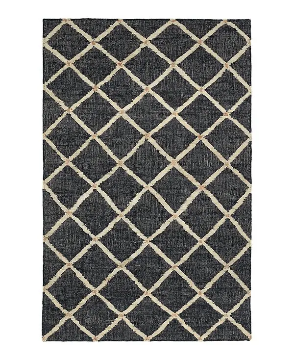 DASH & ALBERT BY ANNIE SELKE Dash Albert Annie Selke Da1922 Kali Handwoven Area Rug, 3'0x5'0 - Black