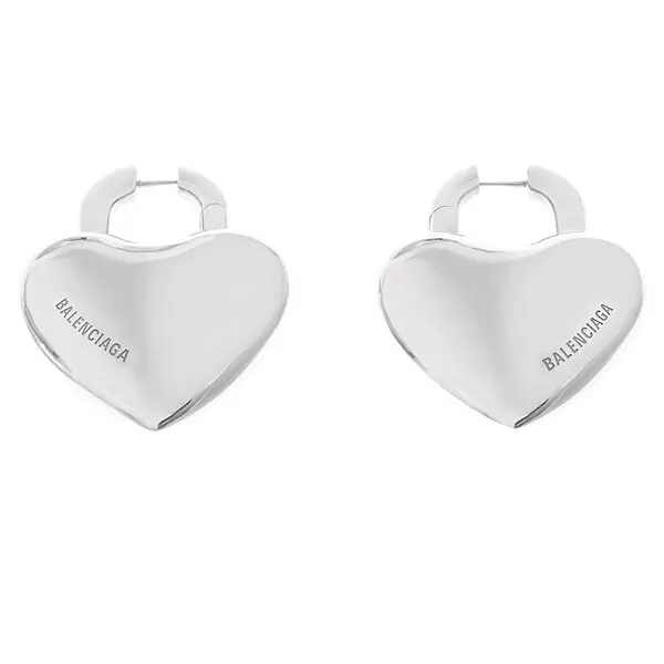 Balenciaga Minnie Xl Earrings - Silver