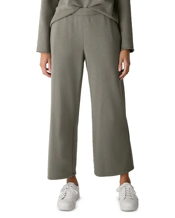 Eileen Fisher Wide Ankle Pants - Bay Leaf