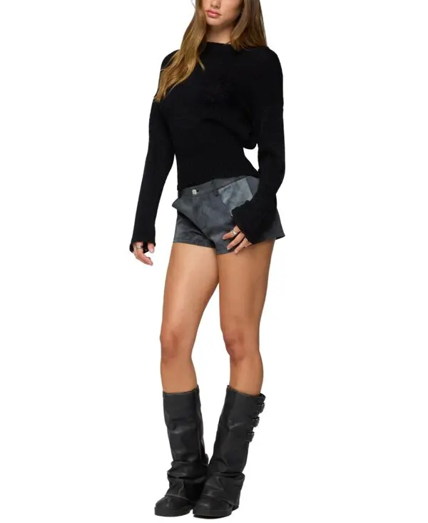 EDIKTED Tezi Boat Neck Knit Top