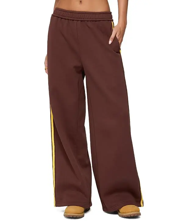 EDIKTED Sorin Contrast Striped Sweatpants