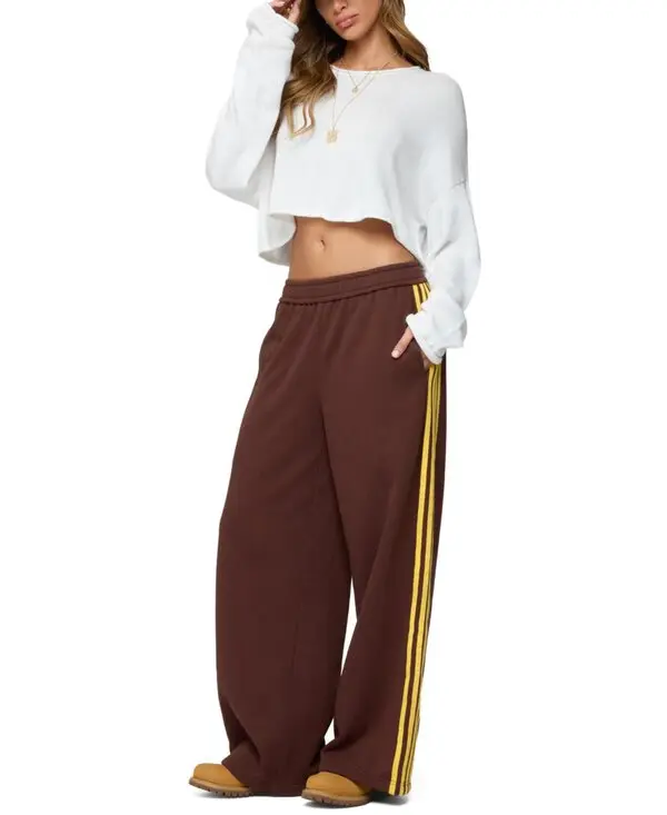 EDIKTED Sorin Contrast Striped Sweatpants