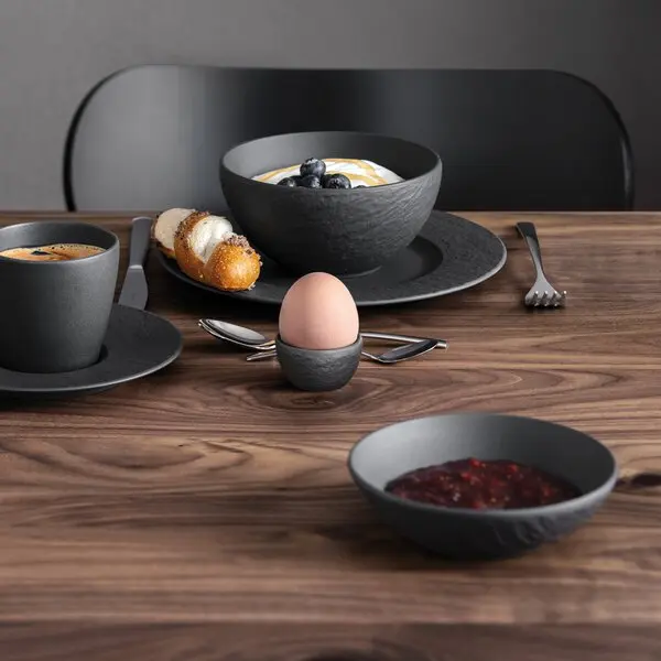 VILLEROY & BOCH Manufacture Rock Shallow Dipping Bowl - Black