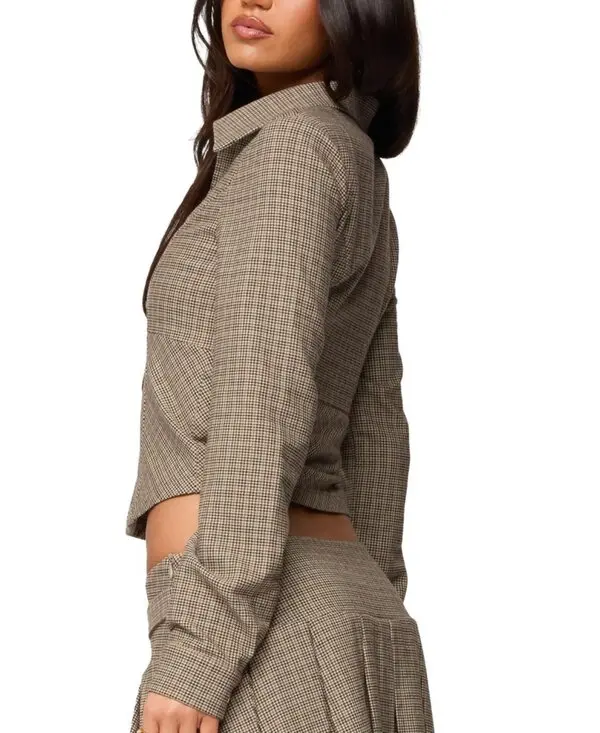 EDIKTED Lockette Plaid Jacket